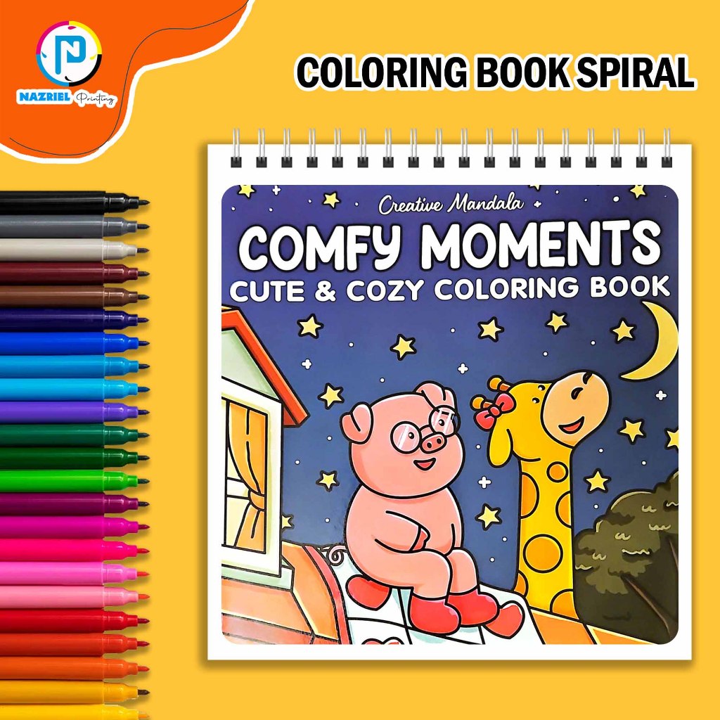 Jual Comfy Moments by Creative Mandala Coloring Book Buku Mewarnai ...