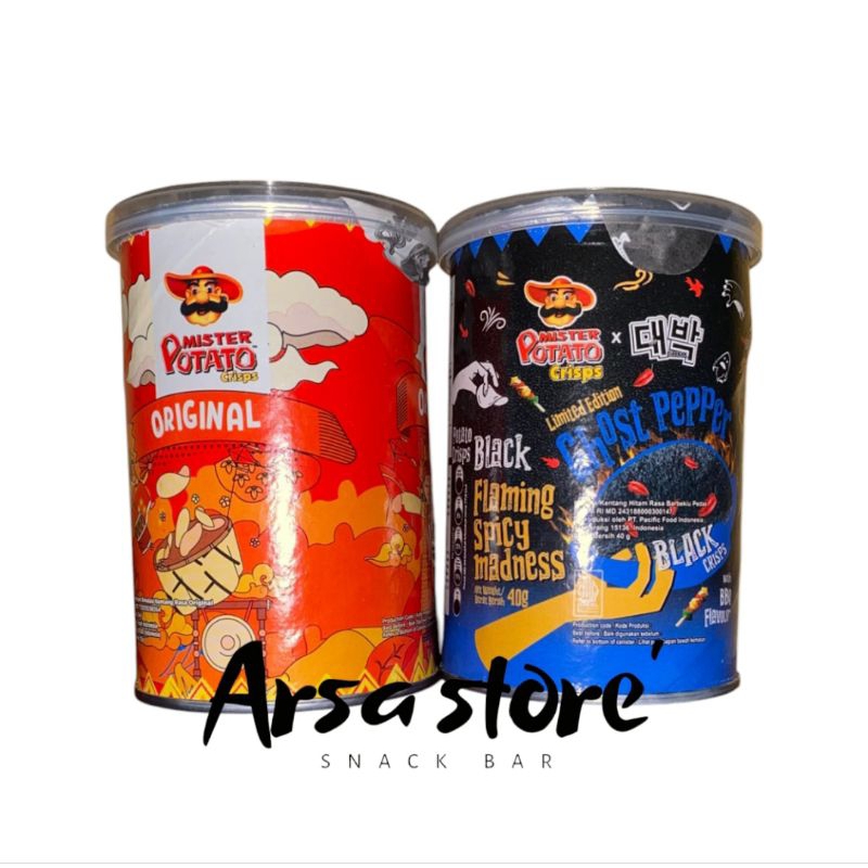 Jual Mister Potato Crips Kripik Kentang X Ghost Papper kemasan 35g ...