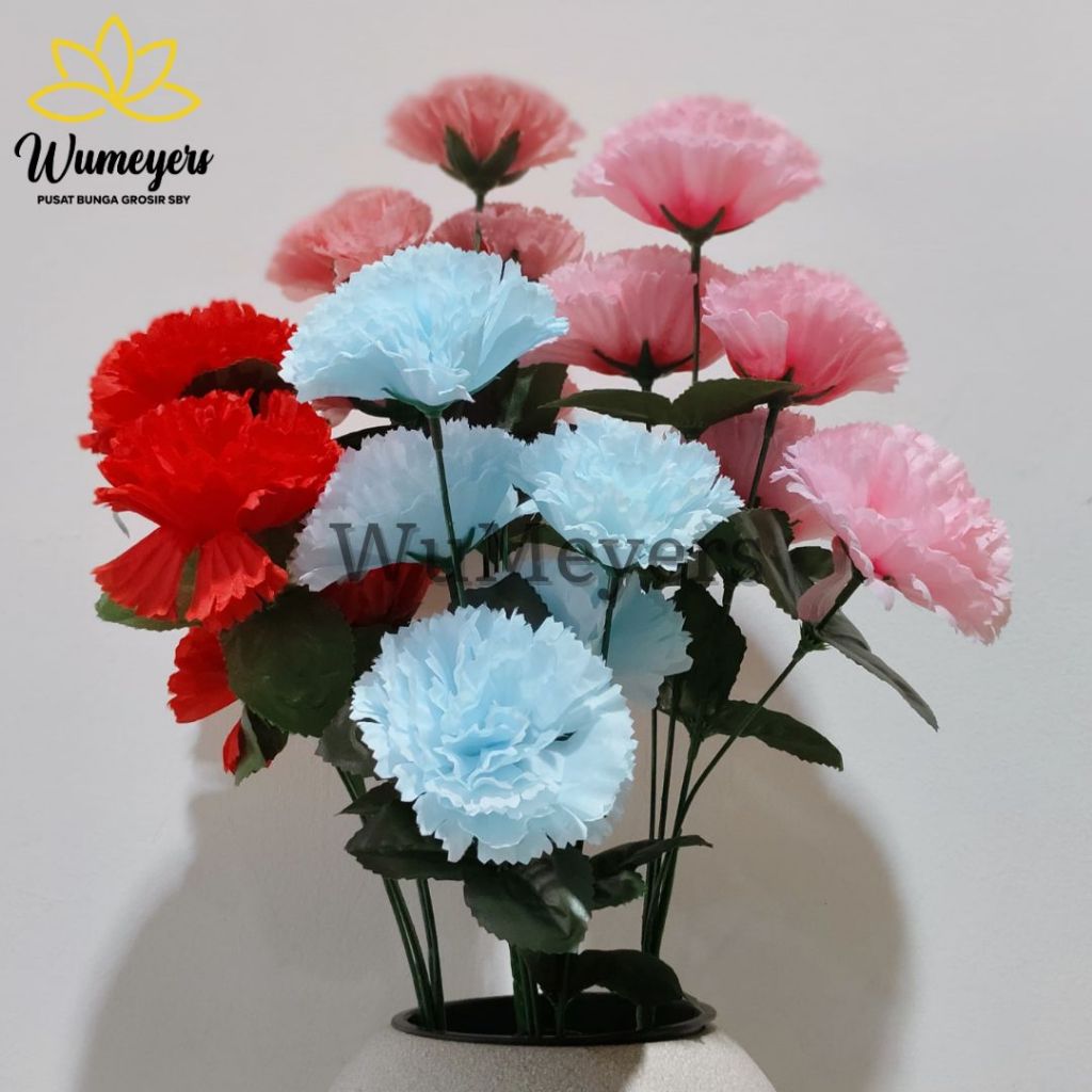Jual WM BUNGA CARNATION ANYELIR K5 ARTIFICIAL - POMPOM MUM DANDELION ...