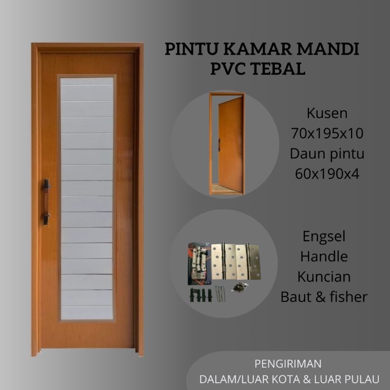 Jual Pintu PVC Kamar Mandi Minimalis - Stylish & Tahan Lama | Shopee ...