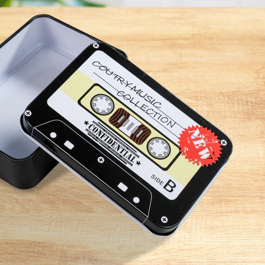 Jual Kotak Tempat Penyimpanan Cases Creative Design Tinplate Kaset ...