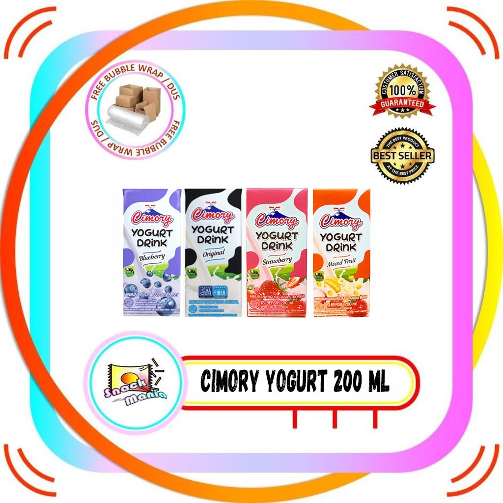 Jual Cimory UHT Yogurt Original Strawberry BlueBerry 200 ml Yoghurt Stroberi Bluberri | Shopee ...