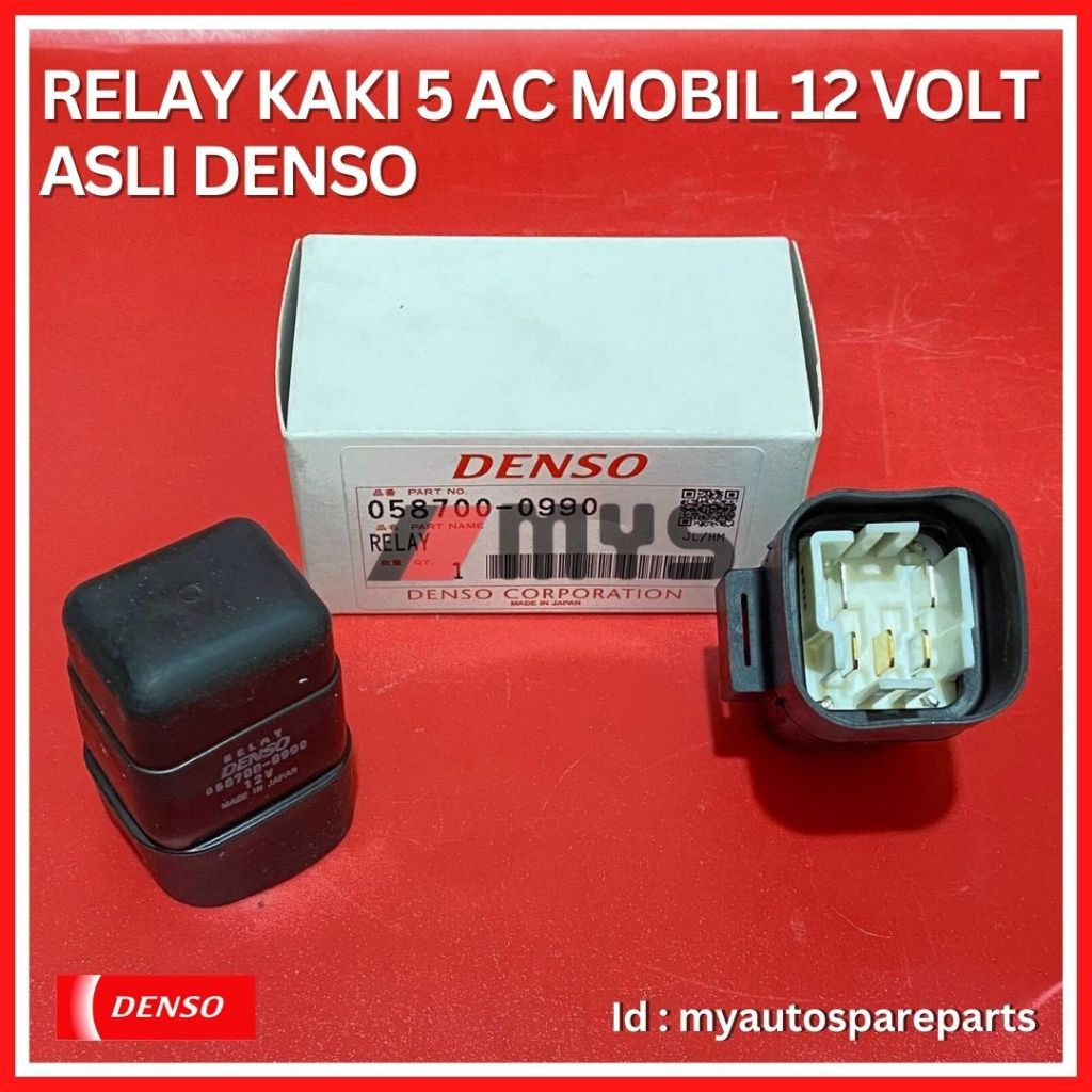 Jual RELAY KAKI 5 AC Mobil 12 VOLT RELAI ASLI DENSO | Shopee Indonesia
