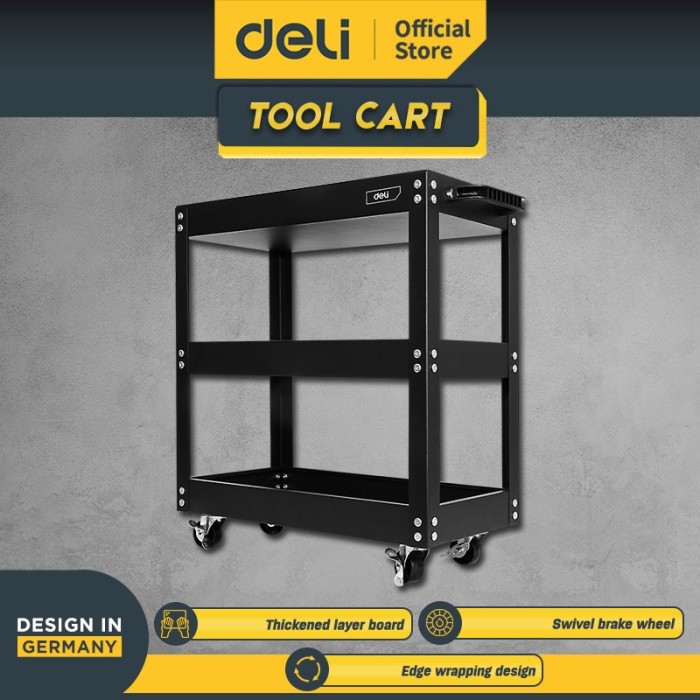 Jual Deli Tools Troli Perkakas Tool Cart 510×260×580mm EDL433013 ...