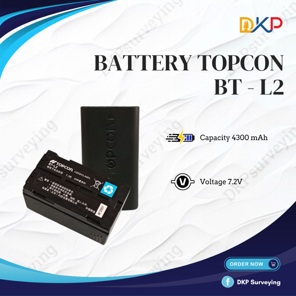 Jual Baterai BT - L2 / Battery BT-L2 for Total Station TOPCON ES OS ...