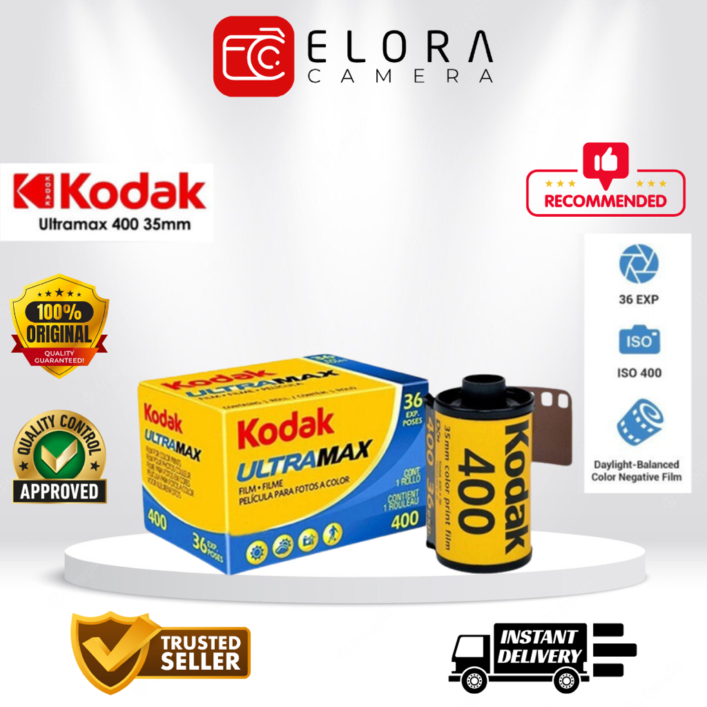 Jual KODAK ULTRAMAX 400 - 36 EXPOSURE ISO 400 ROLL FILM 35MM / 36EXP ULTRAMAX400 Color Negative ...
