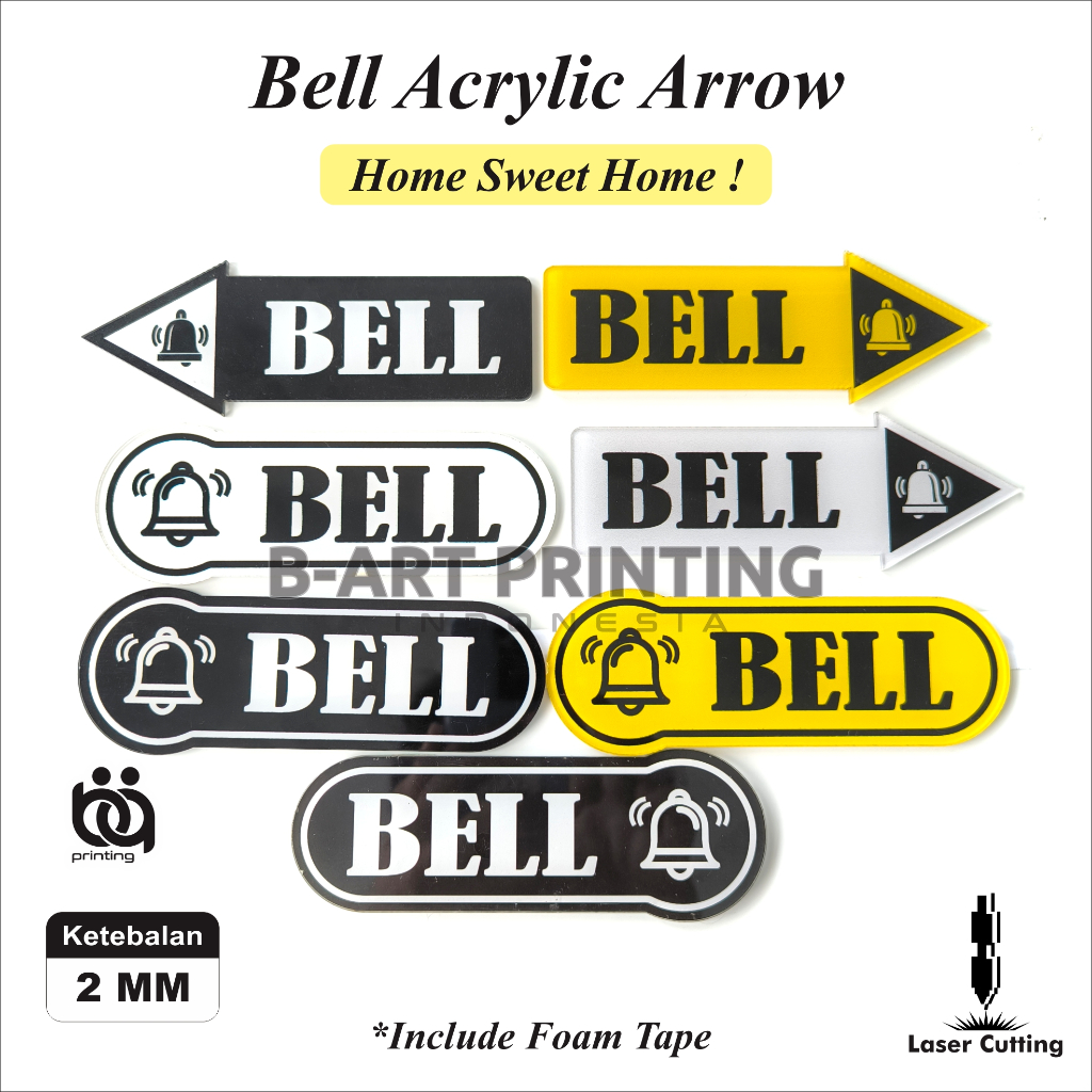 Jual MURAH!! BELL/BELL RUMAH/SIGN BOARD/TANDA BELL/TULISAN BELL/BACAAN ...
