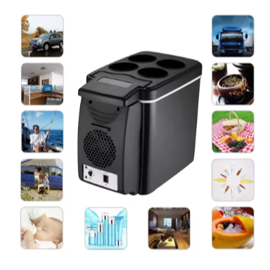 Jual 6 Liter Car Mini Refrigerator Lightweight Dual-Use Insulated C ...