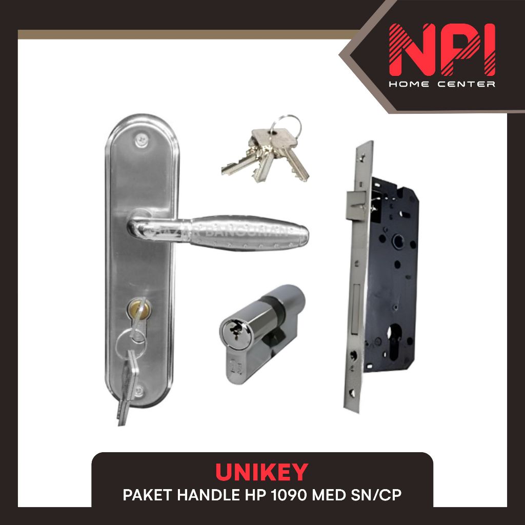 Jual Unikey - Paket Gagang Pintu / Handle Set Hp 1090 Med Sn/Cp ...