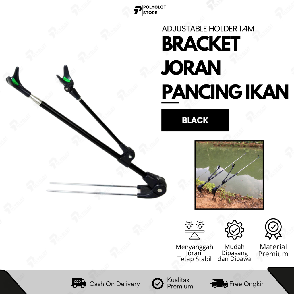 Jual Dudukan 2 Slot Bracket Untuk Joran Pancing Alat Pancing Ikat ...