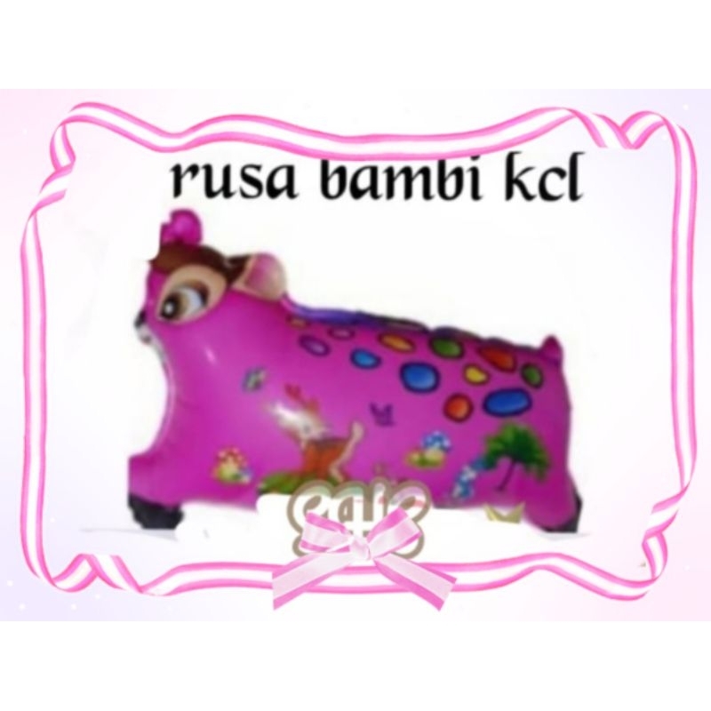 Jual BALON GAS FOIL KARAKTER RUSA KECIL BAMBI 1 PAK (50 PIECES ...