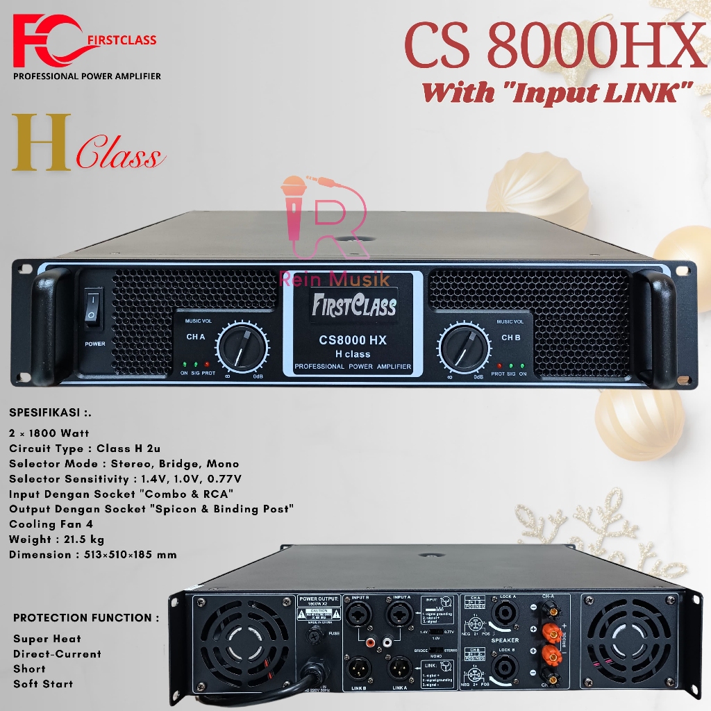 Jual Power Amplifier Firstclass CS 8000 HX CS8000 HX CS8000HX Class H ...