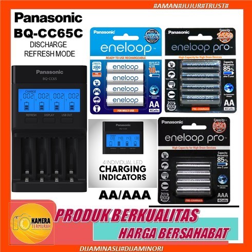 Jual Panasonic Eneloop Charger LCD Pro Charger BQ-CC65 Exc Battery ...