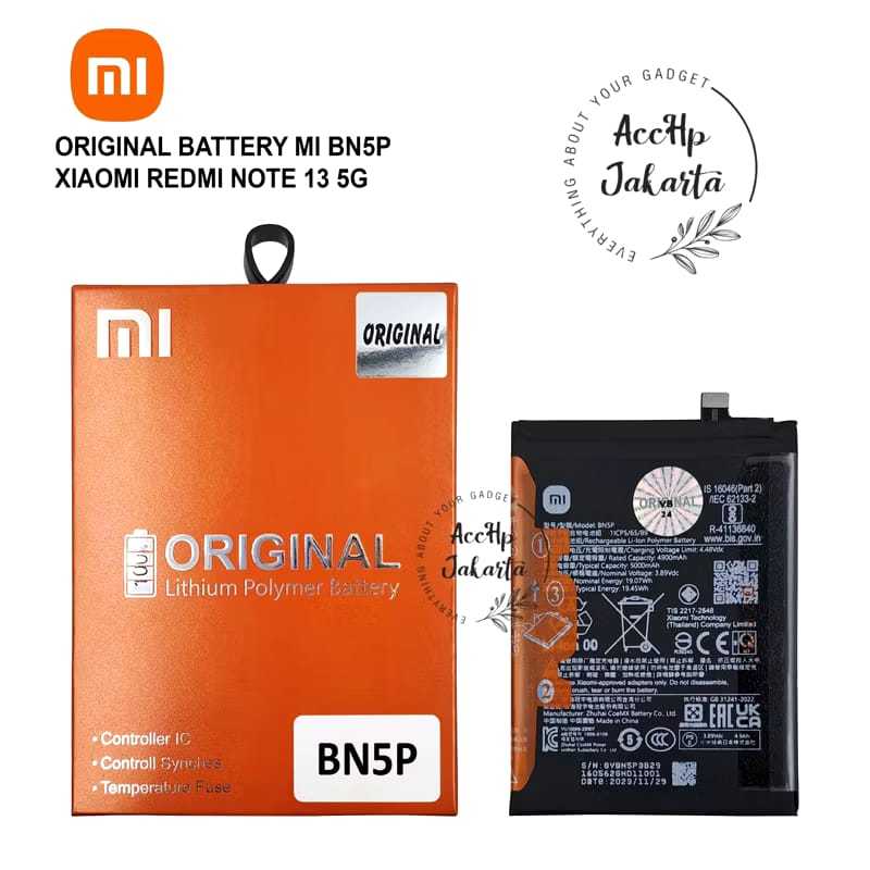 Jual Baterai Batre Redmi Note 13 4G / 5G BN 5P Battery Batu Batrai BN5P ...