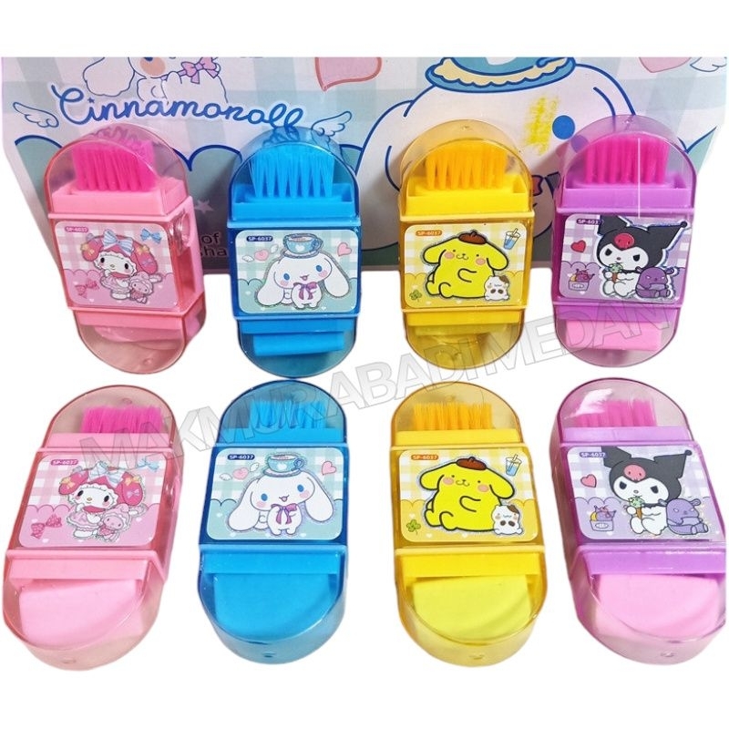 Jual (1Pcs) Rautan Fancy 3in1 SP-6037 Rautan+Setip+Sikat Sanrio Serutan ...
