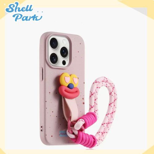 Jual COD READY!Case iPhone Ink Splash SoftCase Lanyard Pink Hijau Mint ...