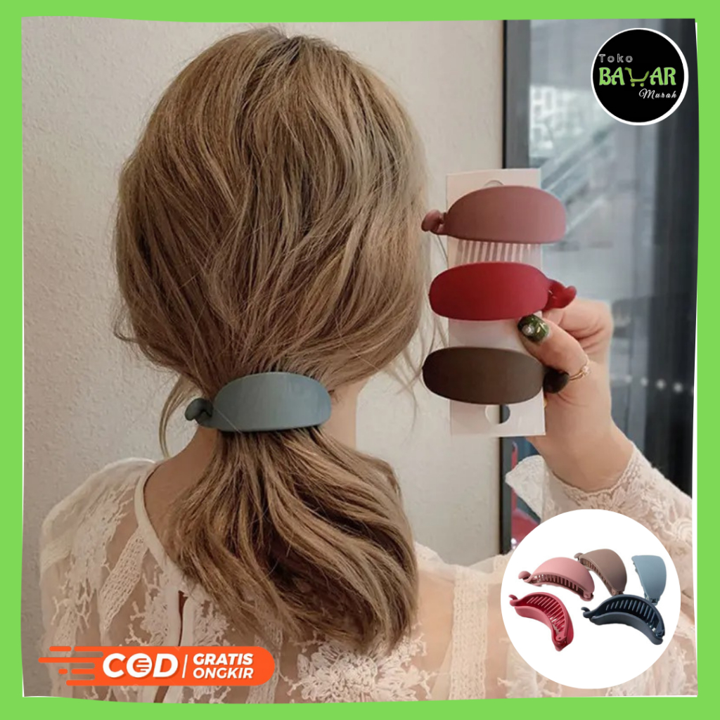 Jual Jepit Rambut Model Pisang / Jepitan Rambut Doff Model Pisang ...