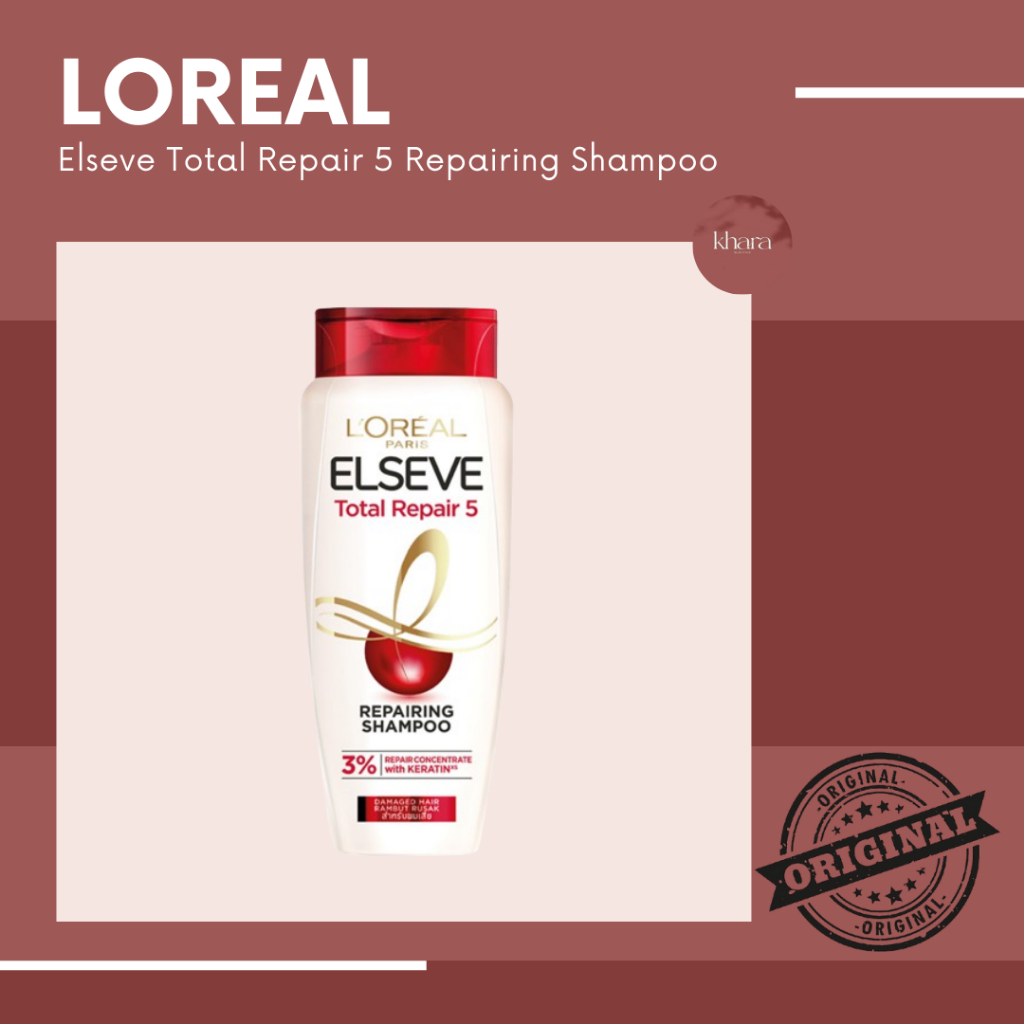 Jual EXP 2026 LOre Shampoo LOre Elseve Total Repair 5 Repairing Shampoo ...