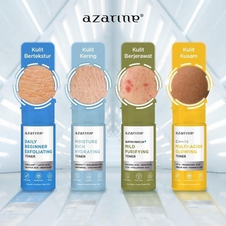 Jual AZARINE FACE TONER ALL SERIES 90ML - MULTI ACIDS GLOWING - MILD ...