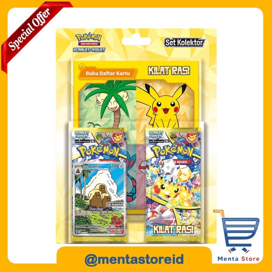 Jual Kartu Pokemon TCG Indonesia - Kilat Rasi Set Kolektor sv8s - Kartu ...
