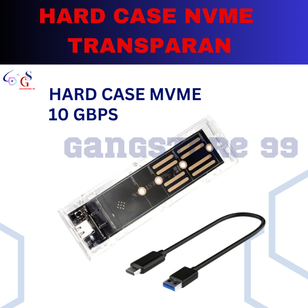 Jual CASING HARDISK SDD EXTERNAL M.2 NVME + USB 3.1 Type C/ HARD CASE CASING HARDISK M2 MVME ...