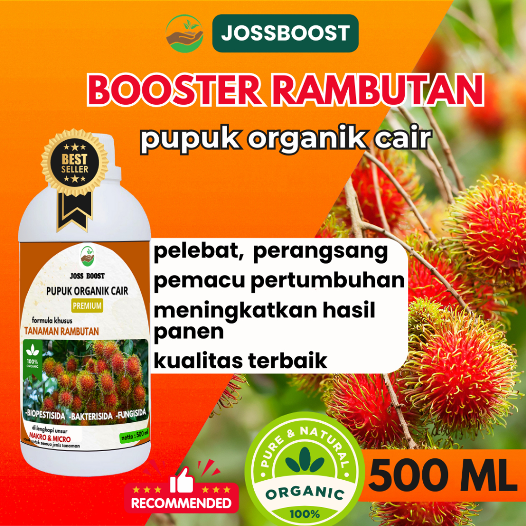 Jual JOSSBOOST - Pupuk Organik Cair Khusus Rambutan boster Rambutan | Hasil Buah Lebat dan ...