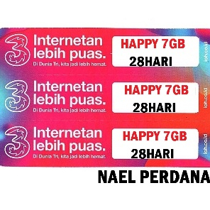 Jual VOUCHER TRI DATA HAPPY 7GB 28HARI | Shopee Indonesia