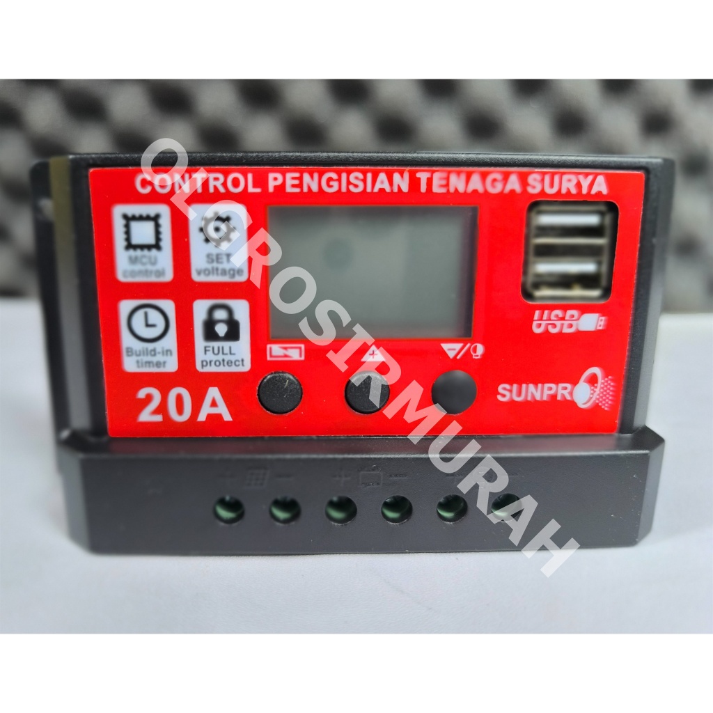 Jual SCC PWM 10A 20A 30A SUNPRO Kontrol Panel Surya Solar Charge ...