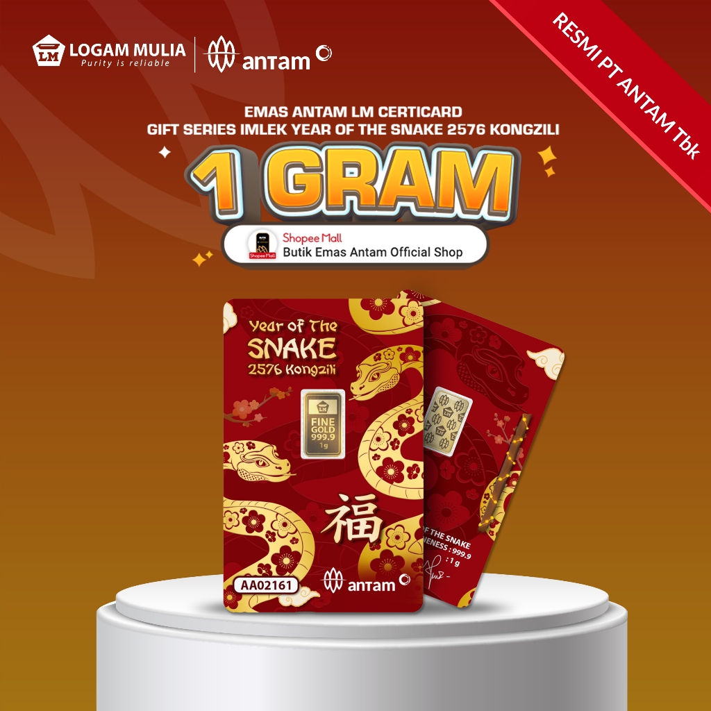 Jual Emas Antam LM Gift Series Imlek 2025 Year of The Snake - 1gr ...