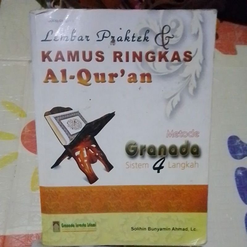Jual Buku Lembar Praktek dan Kamus Ringkas Al-Qur'an Metode Granada ...