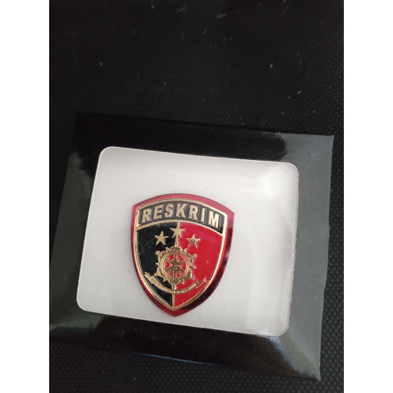 Jual PIN RESKRIM POLRI LIS MERAH AKRILIK | Shopee Indonesia