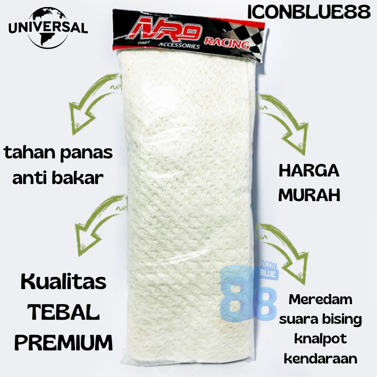 Jual iconblue88 Busa Knalpot NR9 Anti Bakar Glasswool Gasbul Knalpot ...