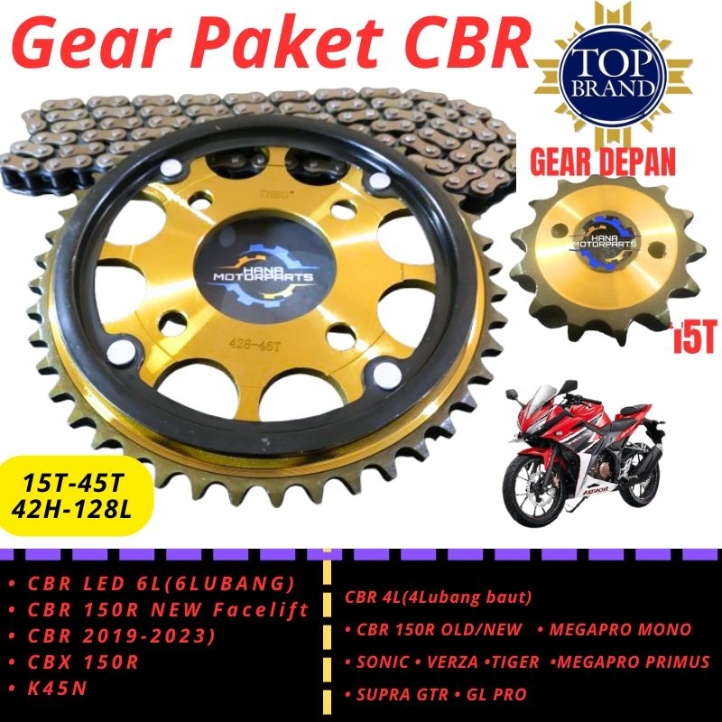 Jual GEAR PAKET GIR SET CB 150 GEAR SET CB 150R GIR PAKET CBR 150 ...