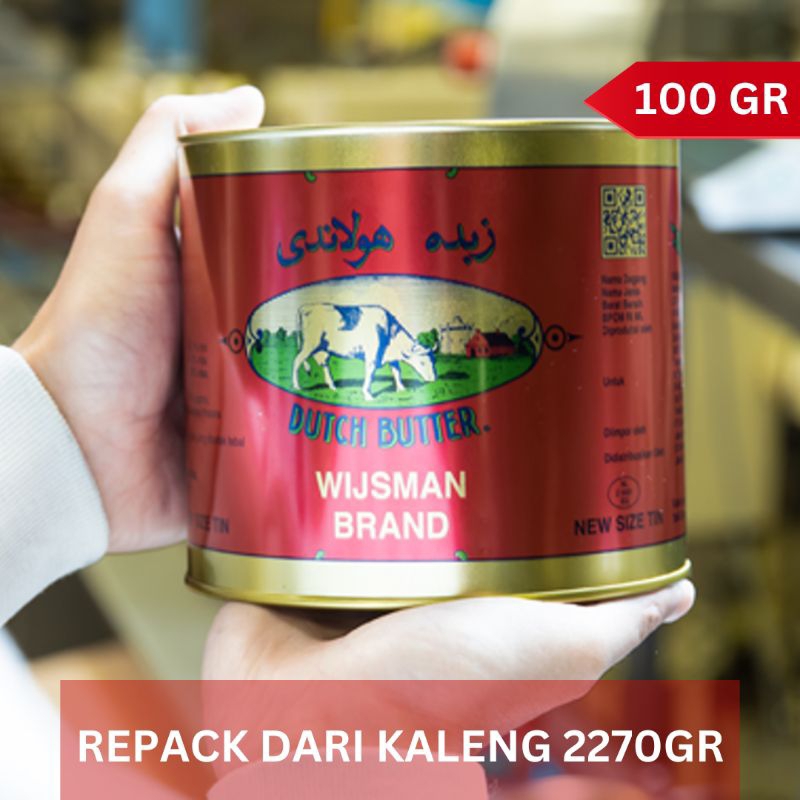 Jual 100 GR WIJSMAN DUTCH BUTTER REPACK DARI KALENG WISMAN 2270 GRAM ...