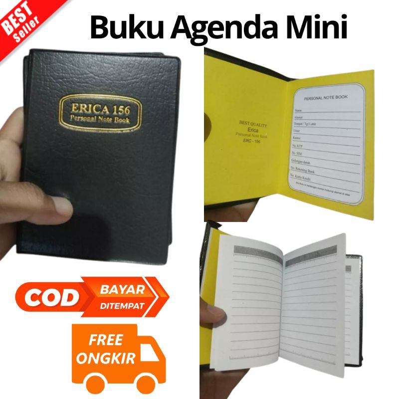 Jual [JIB] BAYAR DI TEMPAT Buku Agenda Mini/Note Book Erica E-156 (1 ...
