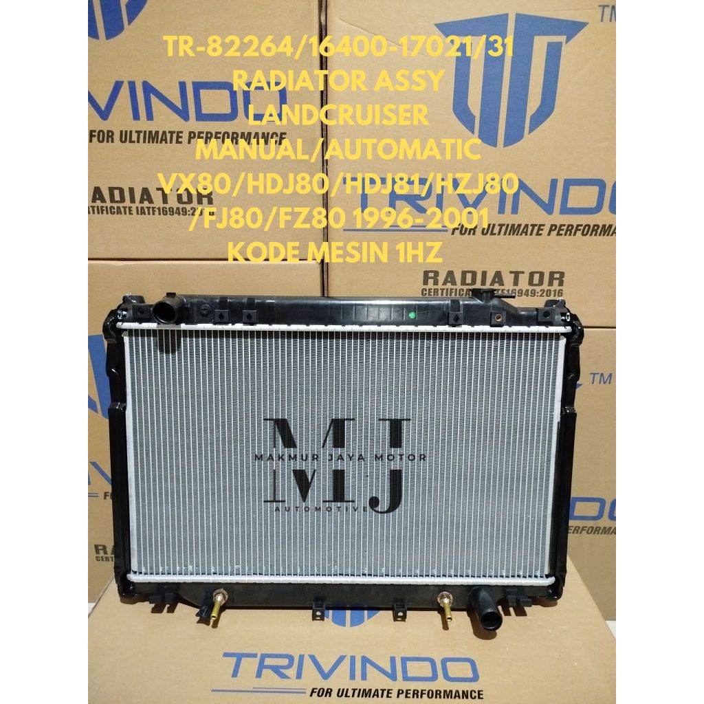 Jual RADIATOR LANDCRUISER LAND CRUISER TURBO VX80 HDJ80 HDJ81 NO PART ...