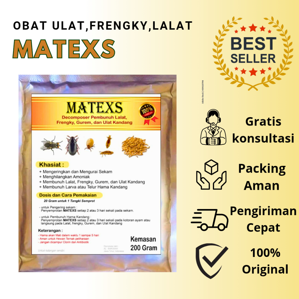 Jual MATEXS NEW Decomposer/Obat pembasmi lalat/ulat/frengky/larva bibit penyakit | Shopee Indonesia