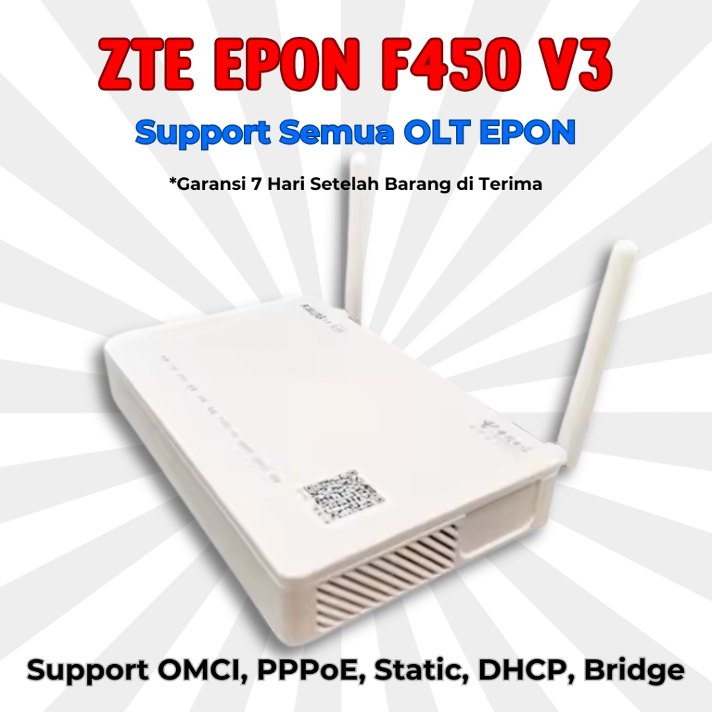 Jual EPON ZTE F450 ONU ONT SUPPORT ALL OLT EPON INCLUDE ADAPTOR ...