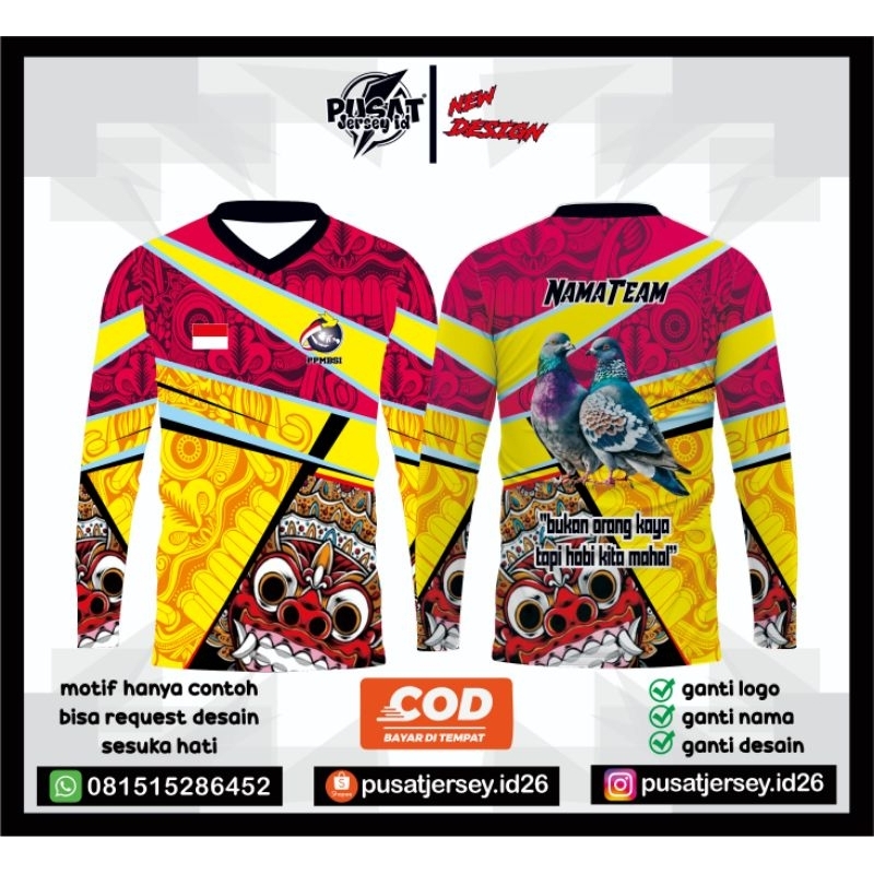 Jual JERSEY MERPATI CUSTOM FREE DESAIN | Shopee Indonesia