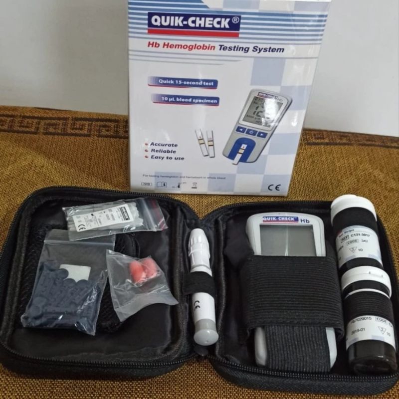 Jual Alat cek HB Hemoglobin meter Quick cek HB Hemoglobin test | Shopee ...