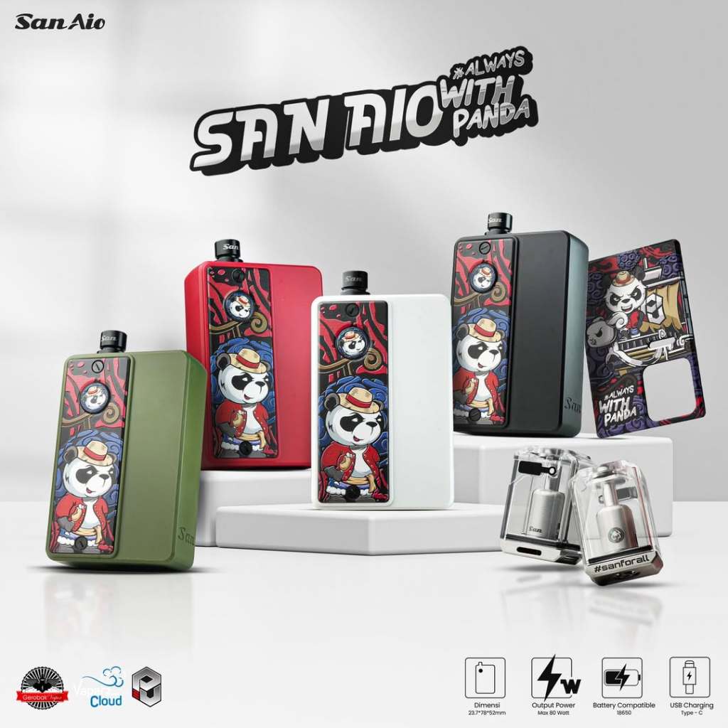 Jual San Aio Panda Edition 80W AIO Boro Kit Device Authentic by ...