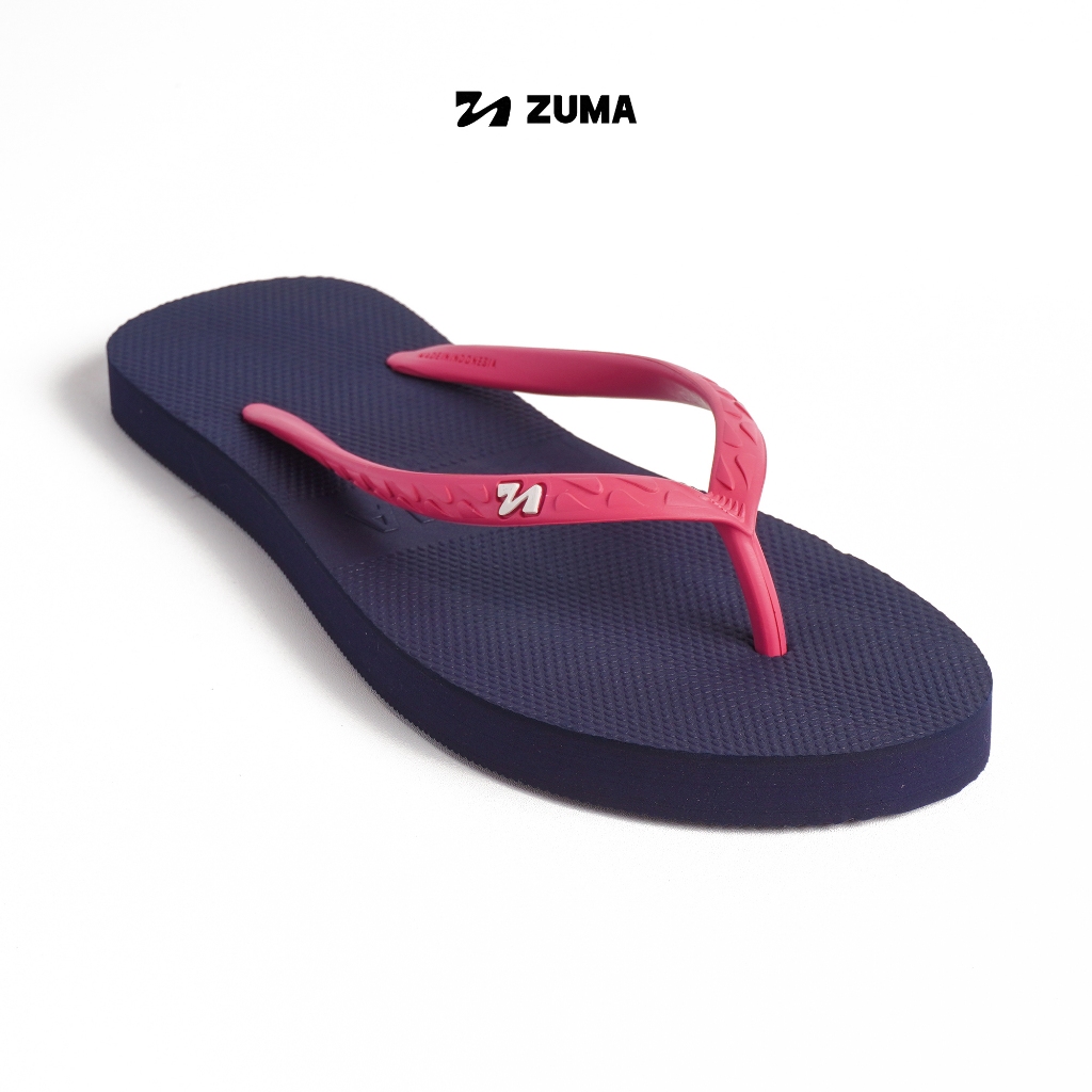 Jual Zuma Women Classic 29 Navy Pink, Sandal Jepit Wanita Karet Polos ...