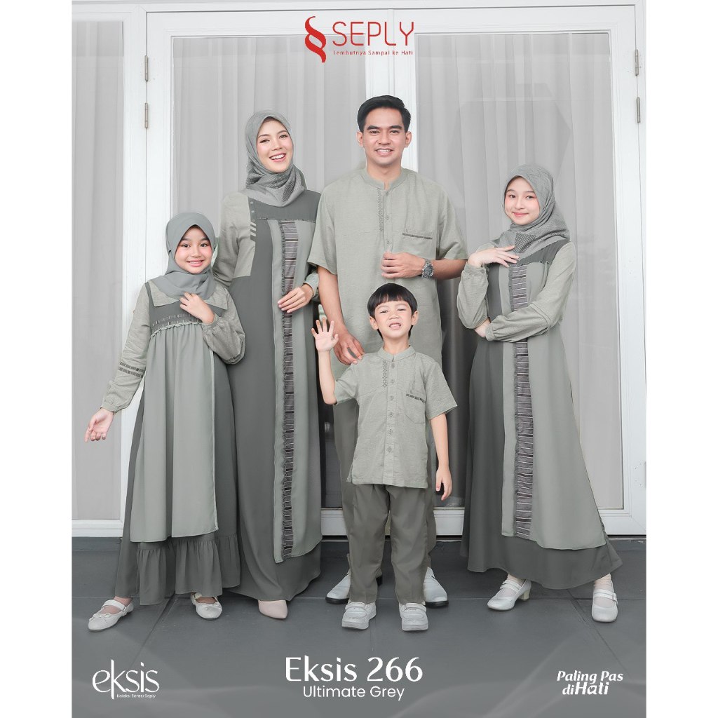 Jual Eksis 266 Ultimate Grey Sarimbit Keluarga Seply Best Seller 2025 | Shopee Indonesia