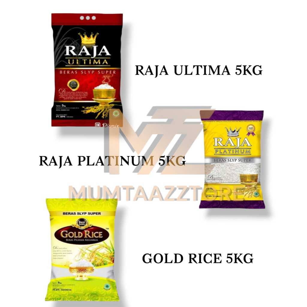 Jual MTZ Beras Raja ultima premium 5kg | Raja platinum beras slyp super ...