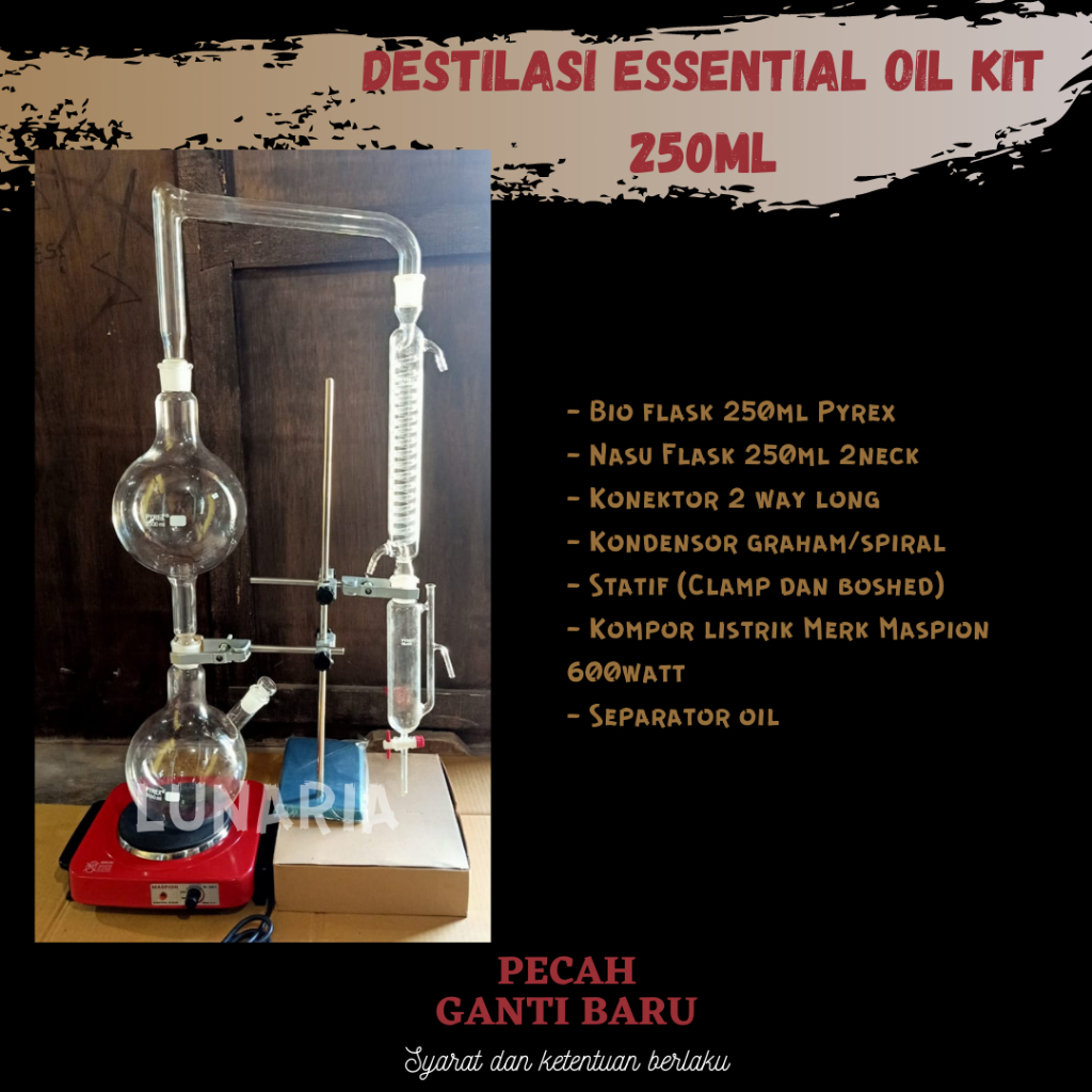 Jual Destilasi Essential Oil kit / Destilasi Oil Water / Destilasi ... Jual Destilasi Essential Oil kit / Destilasi Oil Water / Destilasi ...