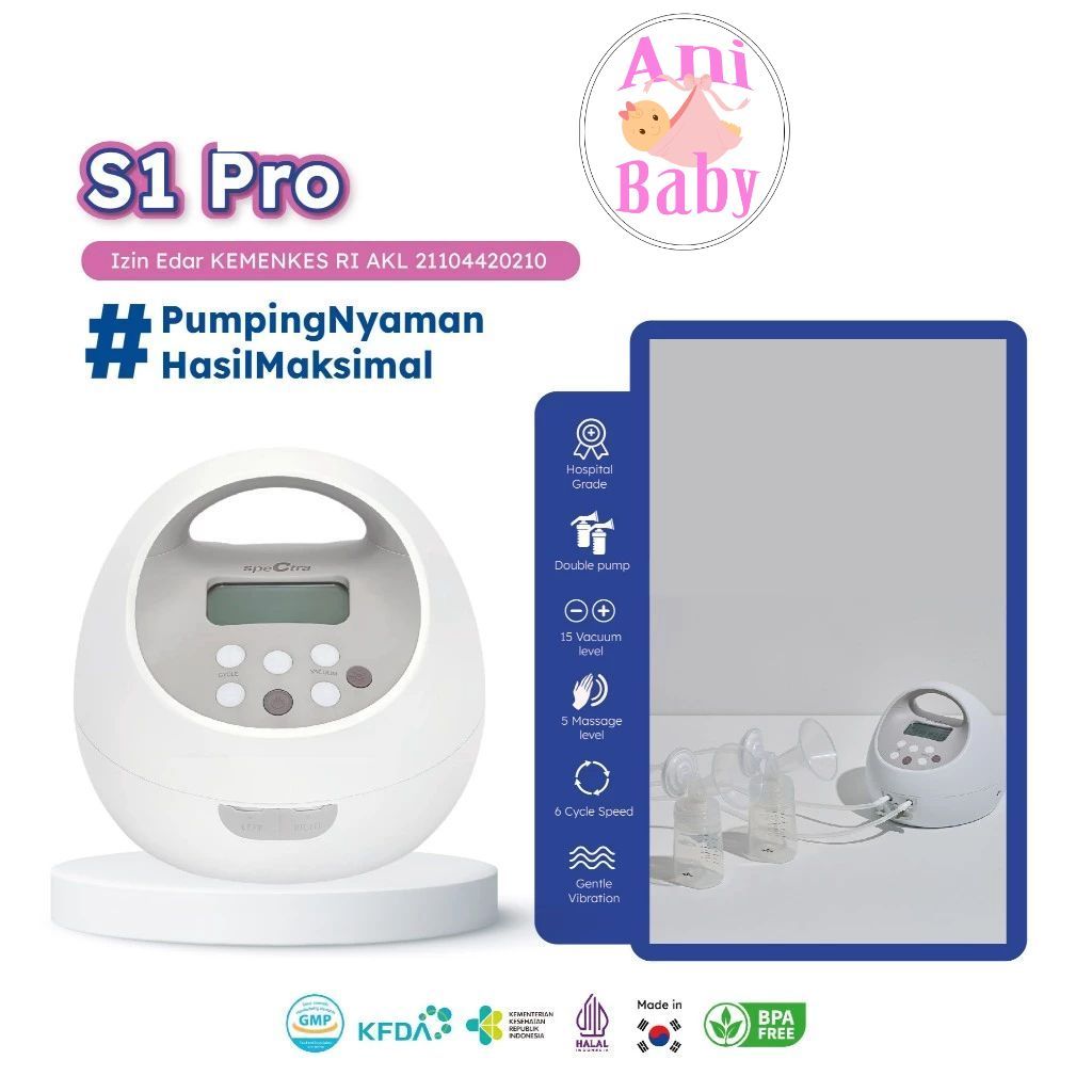 Jual POMPA ASI SPECTRA DUAL S COMPACT PREMIUM ELECTRIC BREASTPUMP / S1 ...