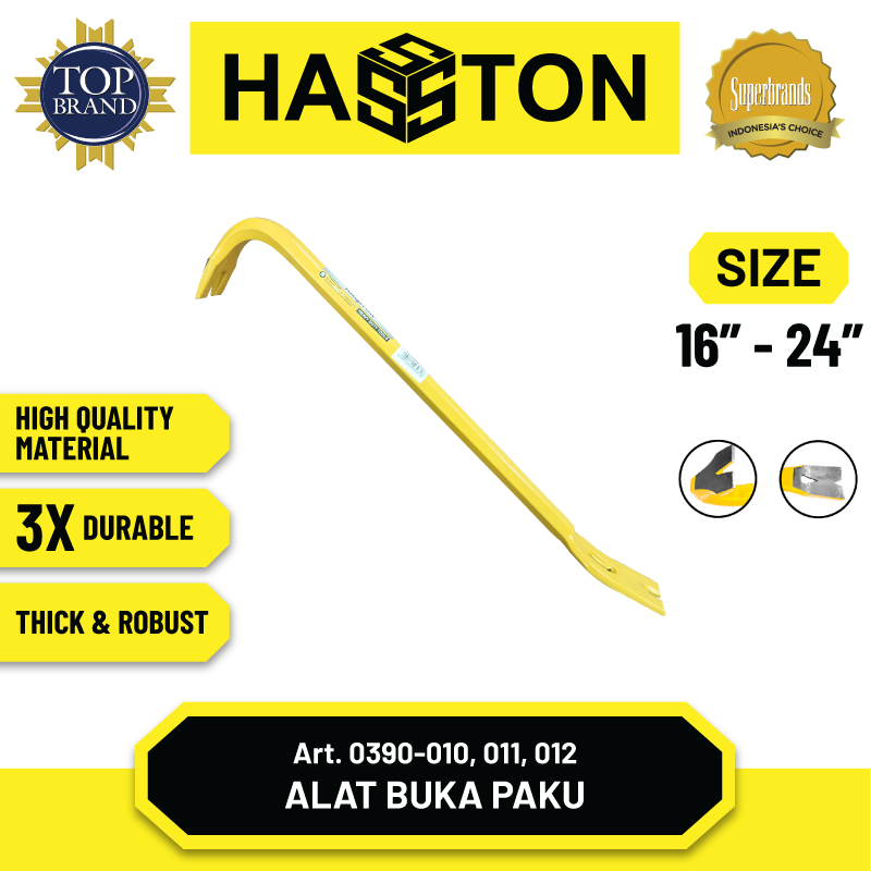 Jual Hasston Alat Buka Paku Besar / Linggis / Heavy Duty (0390 ...