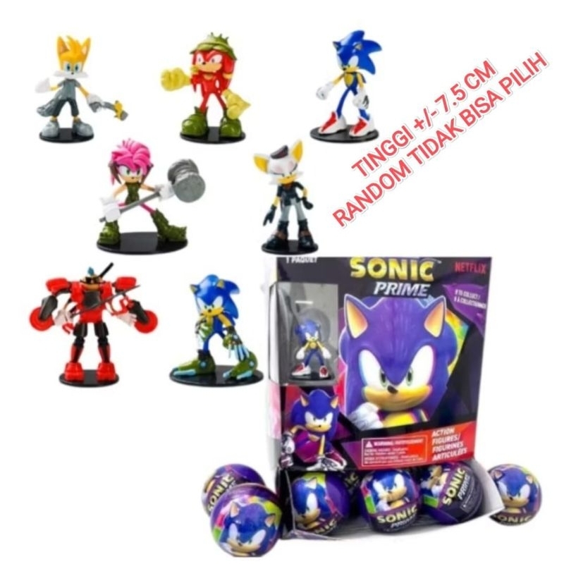 Jual Sonic Prime Capsule Mystery Action Figure Mainan Sonic Random ...