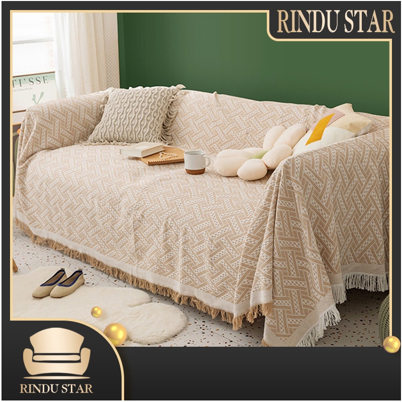 Jual Rindu.Star Selimut sofa Nordic Blanket size 130*180cm 180*260cm 180*340cm - throw blanket ...