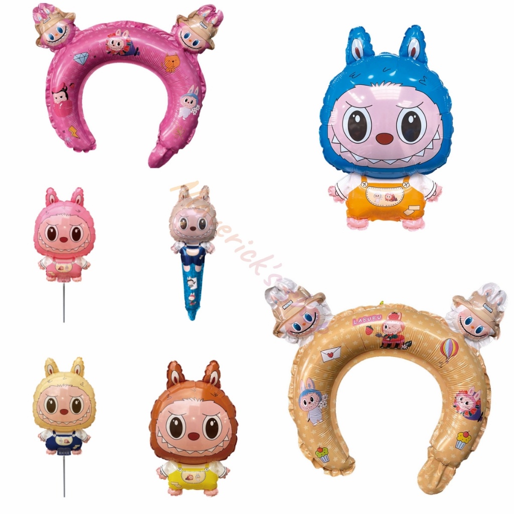 Jual Balon karakter labubu bando petungan balon stik / aneka balon ...